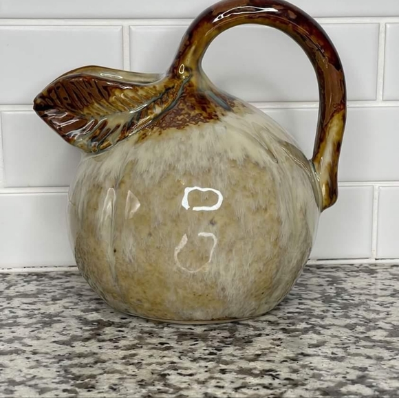Studio Art | Kitchen | Studio Art Pottery Round Beige Brown Pitcher ...